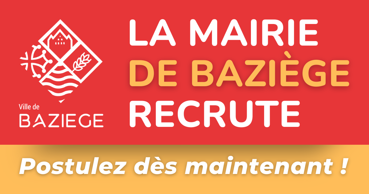 Offres d'emploi de la Mairie de Baziège
